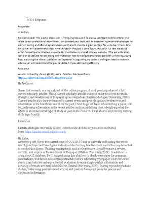 NURS 6003 Module 3 Assignment - Research Analysis Academic and Professional Success Plan Part 3 ...