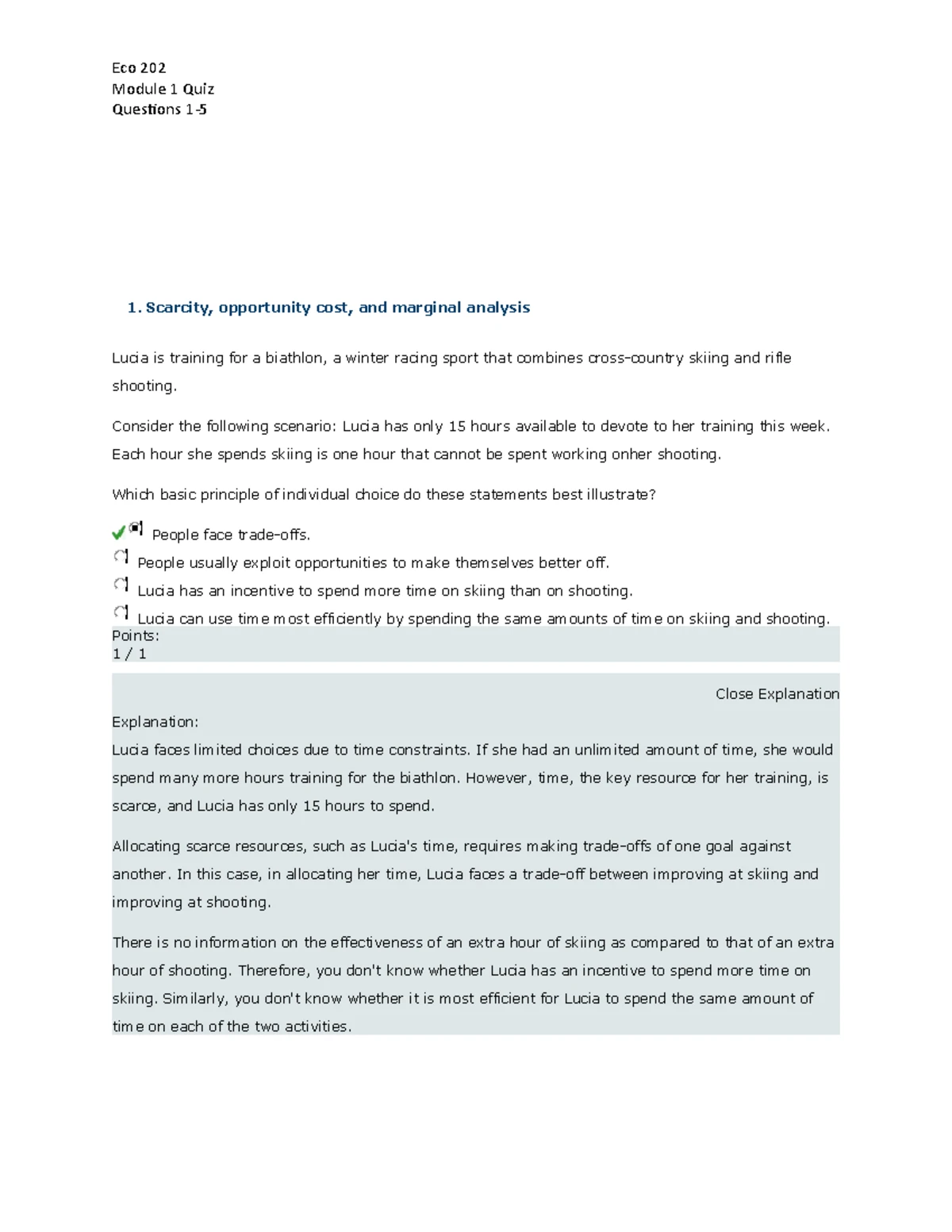 Eco202.Quiz - Quiz Notes and Explanation - Module 2 Quiz Questions 4 ...