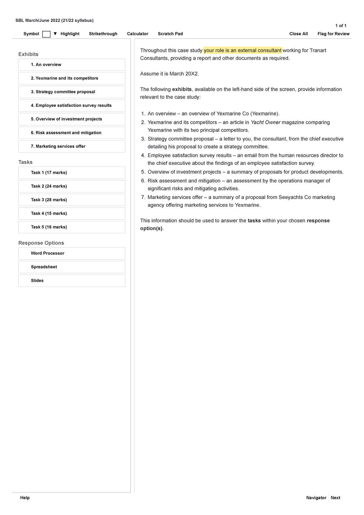 SBL Case Study: Yexmarine's Strategic Growth & Risks Analysis (Mar 22 ...