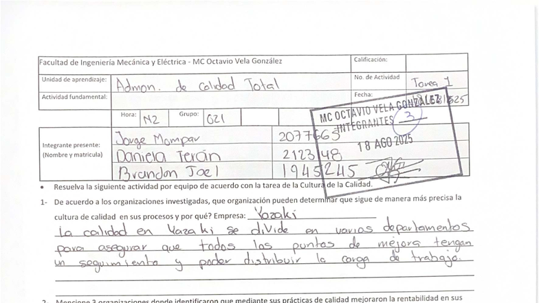 Act 2 - Vhhjj - Facultad de Ingeniería Mecánica y Eléctrica MC Octavio ...