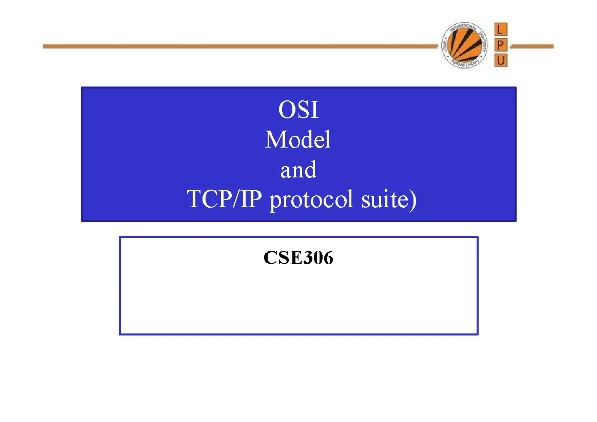 Unit 03 Mcq Cse306 Sample Unit 03 Data Link Layer Data Link Layer Design Issues What Is