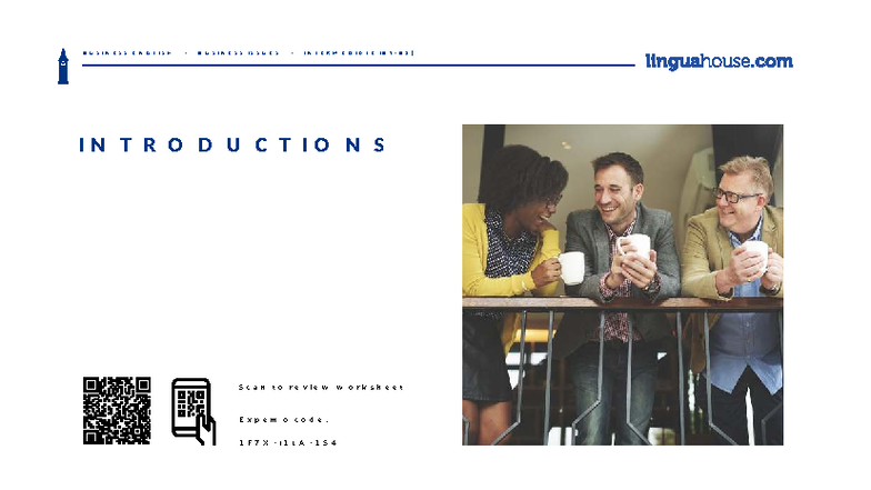 Intermediate (B1-B2) Teacher Materials: Introductions in Business ...