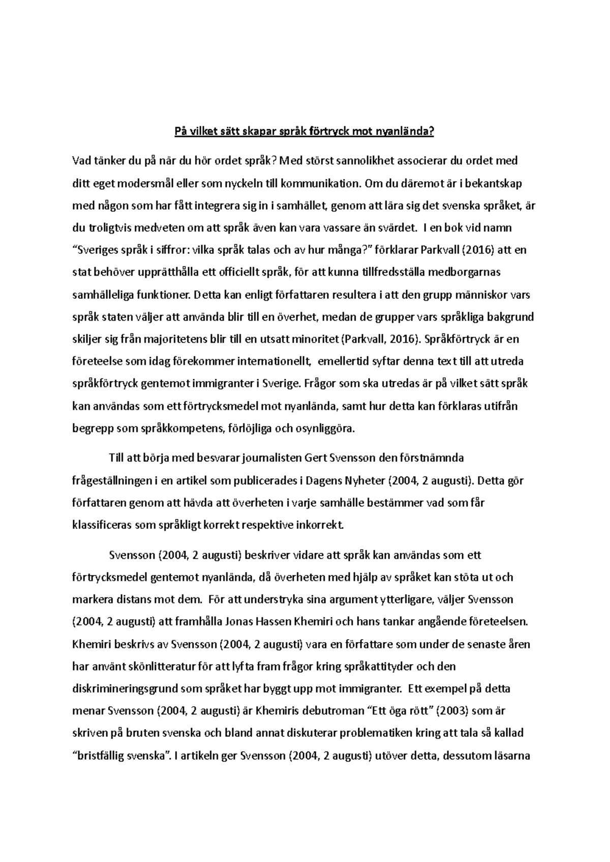 Novellanalys - "Ett halvt ark papper" - Ett halvt ark papper ...