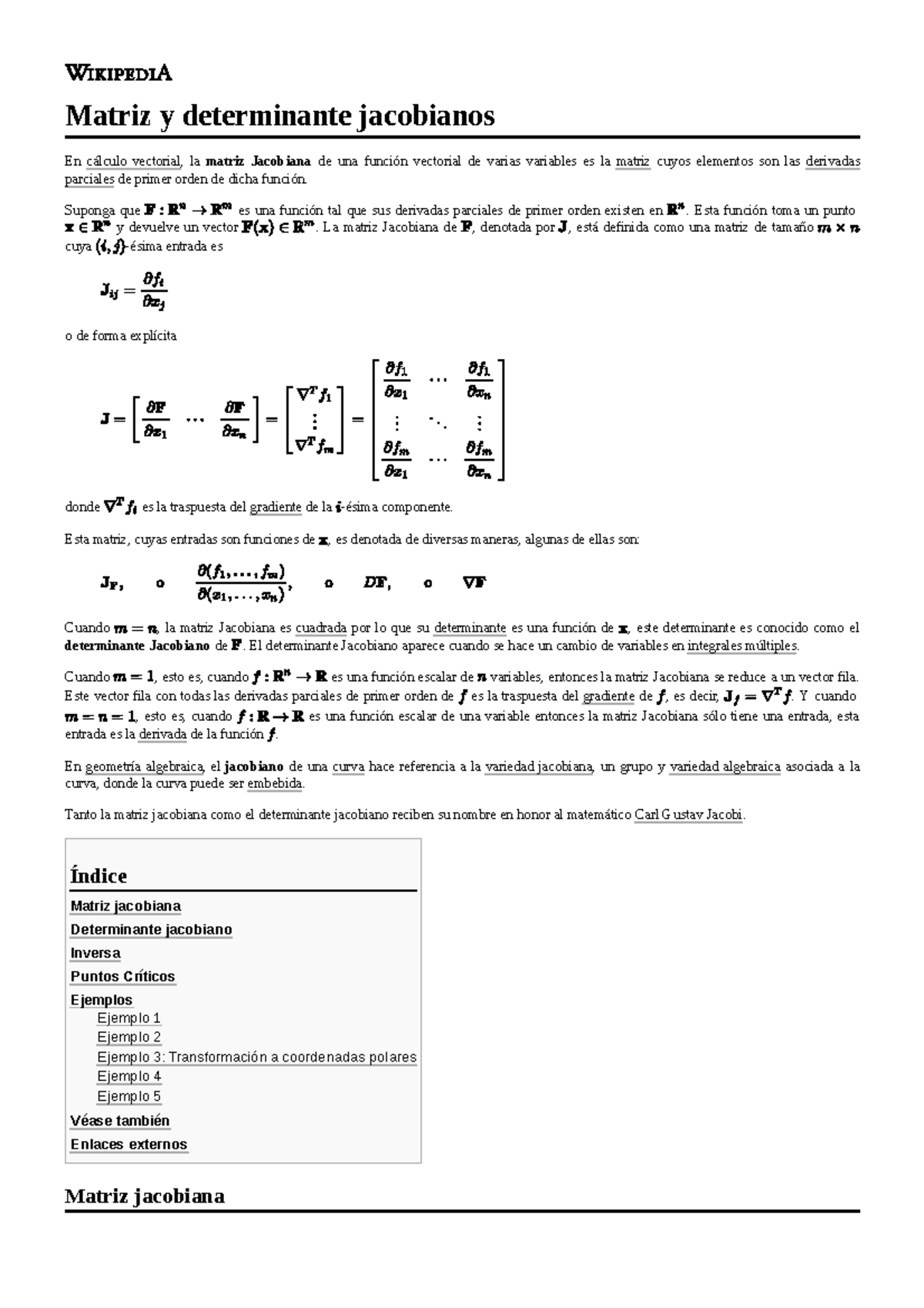 Matriz y Determinante Jacobiano en Cálculo Vectorial: Claves y Ejemplos ...