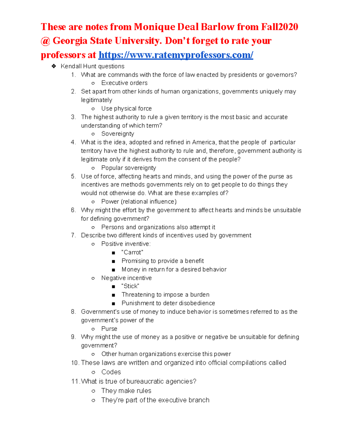 (Chapter 1) Understanding Government Functions and Responsibilities ...