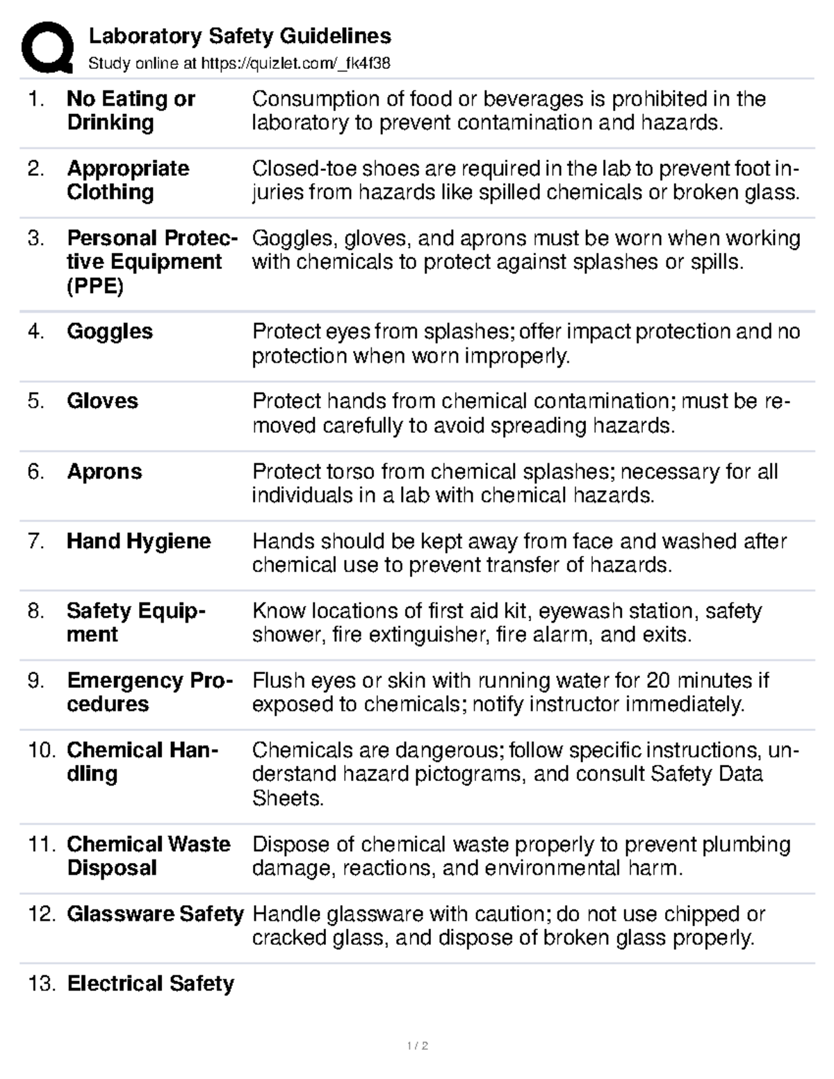 Lab Safety Guidelines - Essential Practices for a Safe Lab Environment ...