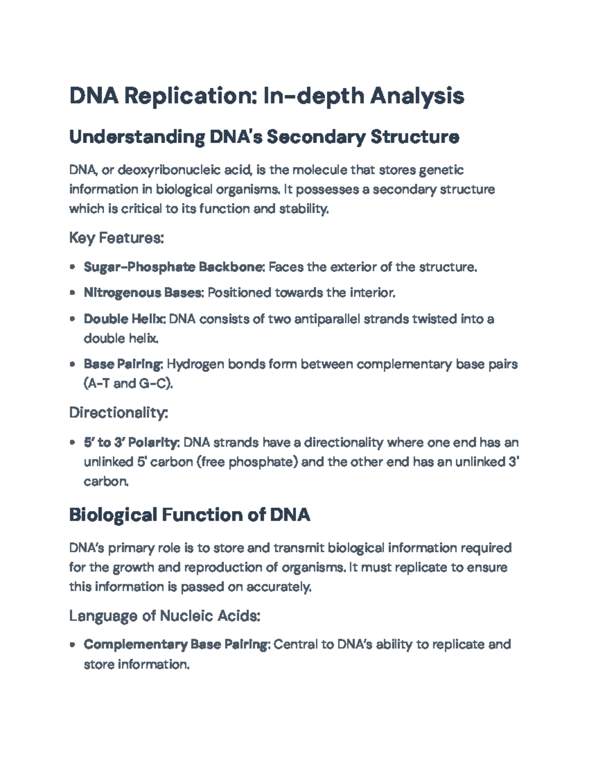 DNA Replication Mechanisms: An In-Depth Analysis and Overview - DNA ...