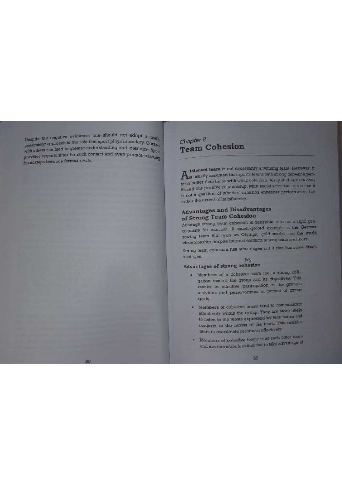 Team Cohesion in Sports: Advantages, Disadvantages, and Impact - GOV ...