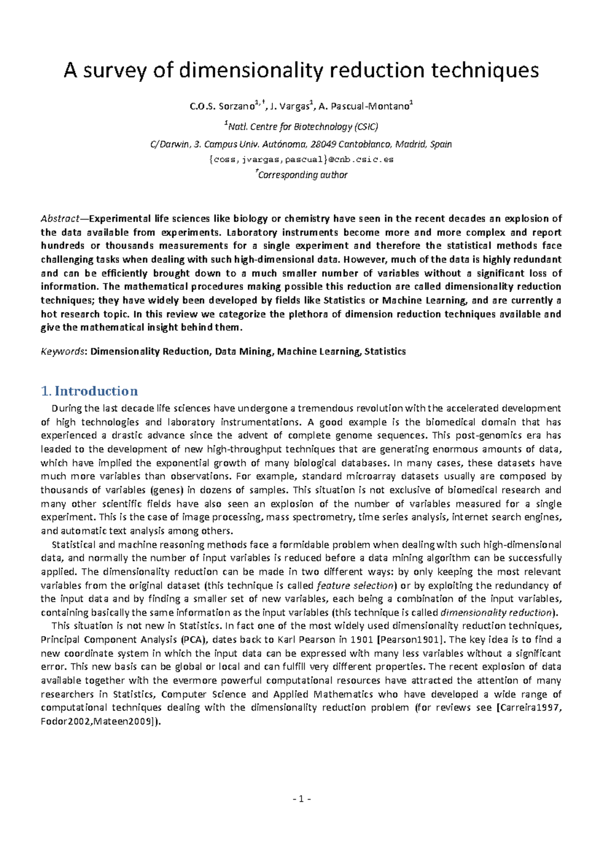 1403 - dfdfdsfdsfds - A survey of dimensionality reduction techniques C ...