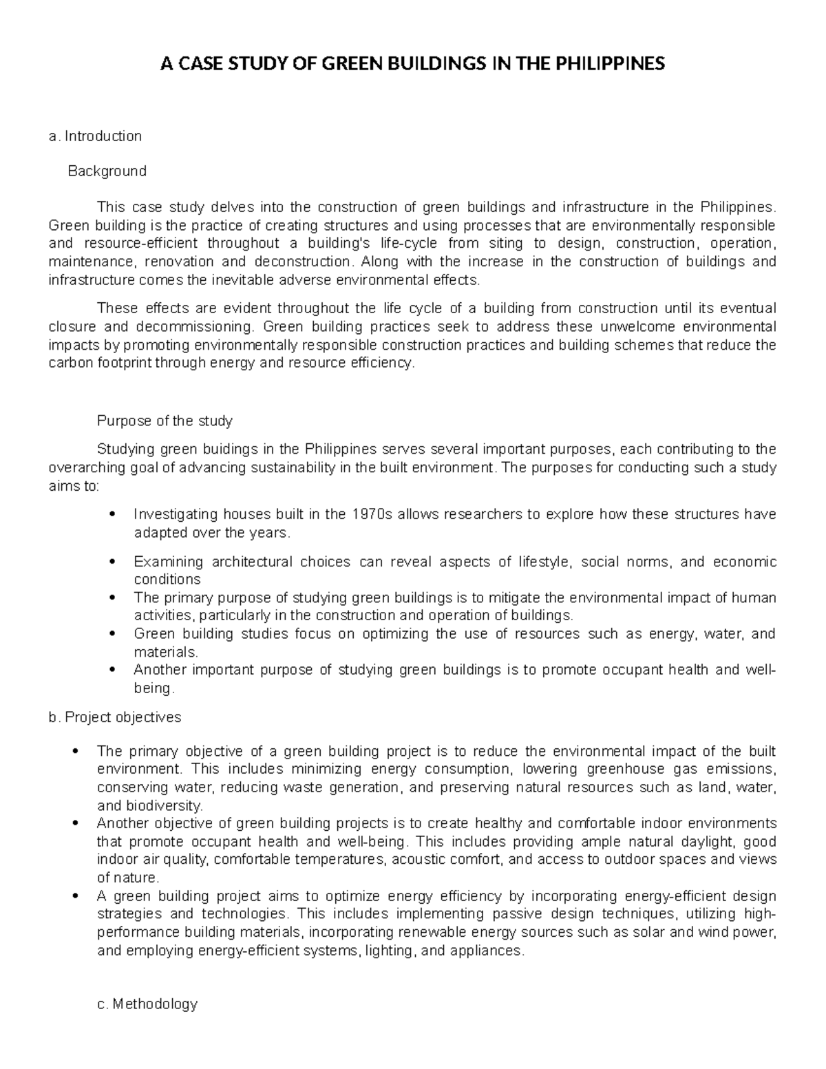 A Case Study on Green Buildings in the Philippines: The Zuellig ...