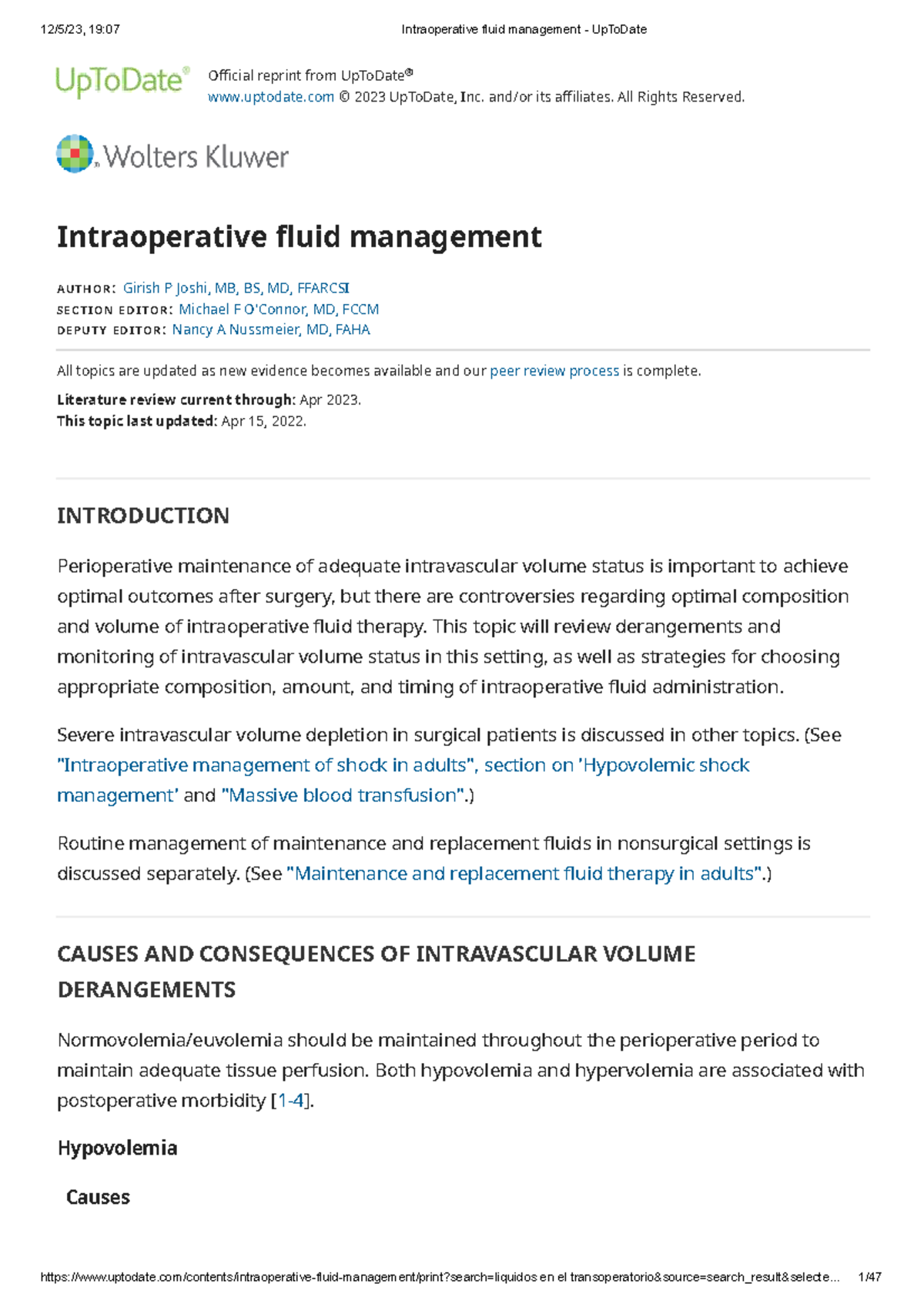 19:07 Intraoperative Fluid Management: Key Insights and Strategies ...