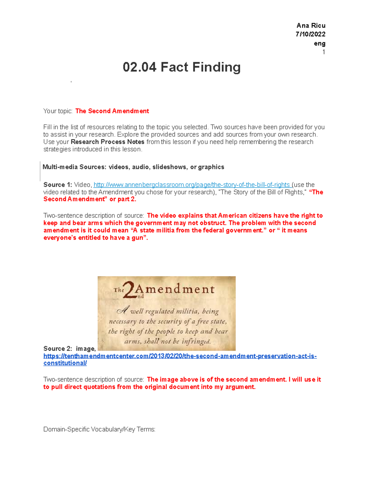 02.04 Fact Finding: Analyzing Controversies Surrounding the Second ...