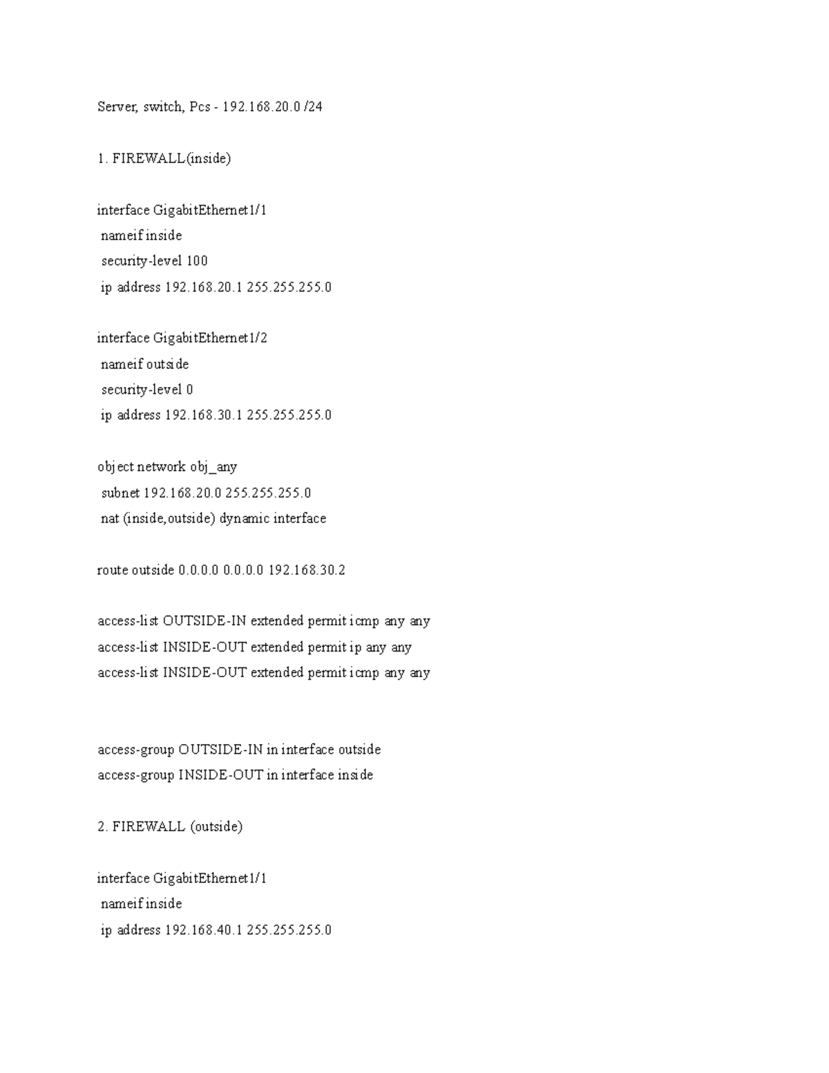 NETWORK CONFIGURATIONS ASSIGNMENT - FIREWALL & ROUTER SETUP - Studocu