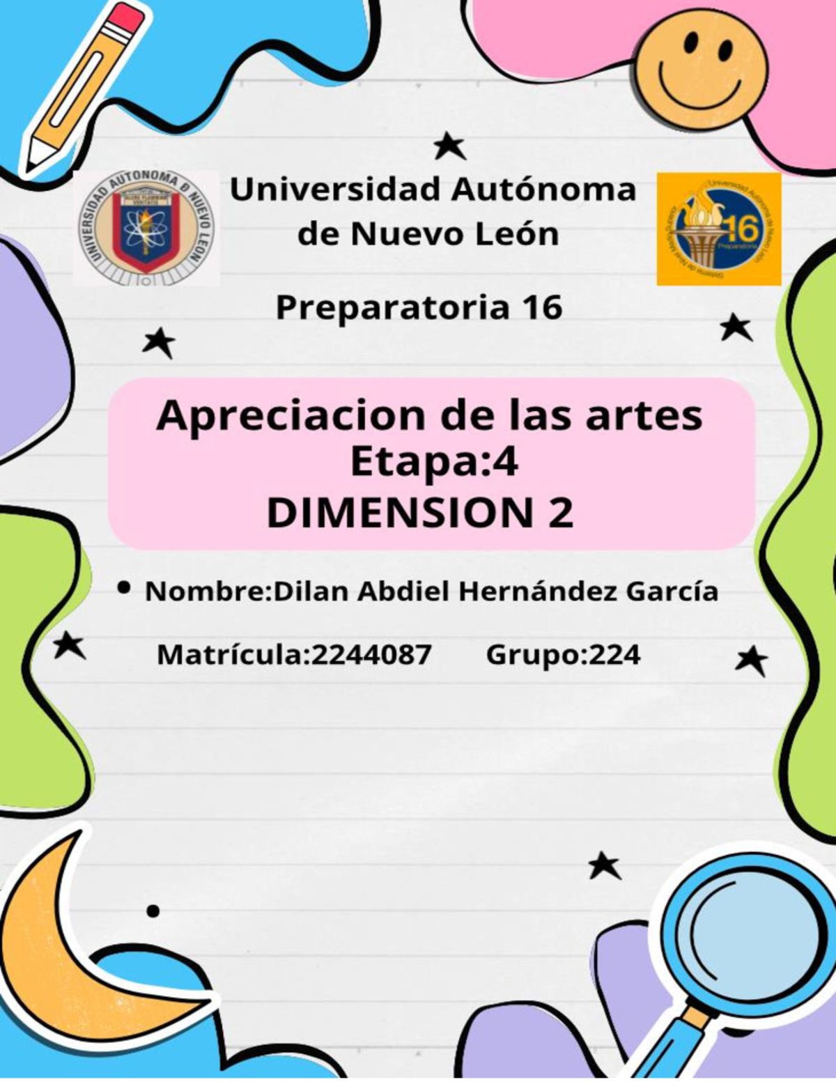Apreciación de las Artes - Etapa 4, Dimensión 2 (DAHG E4 D2) - Studocu