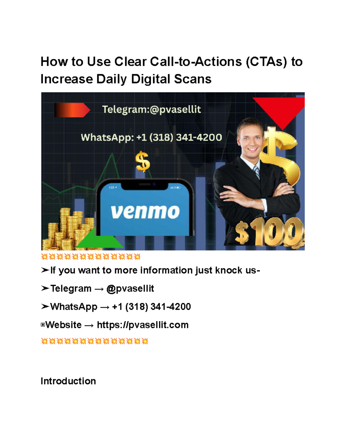 How to Use CTAs to Boost Daily Digital Scans (318) - Studocu