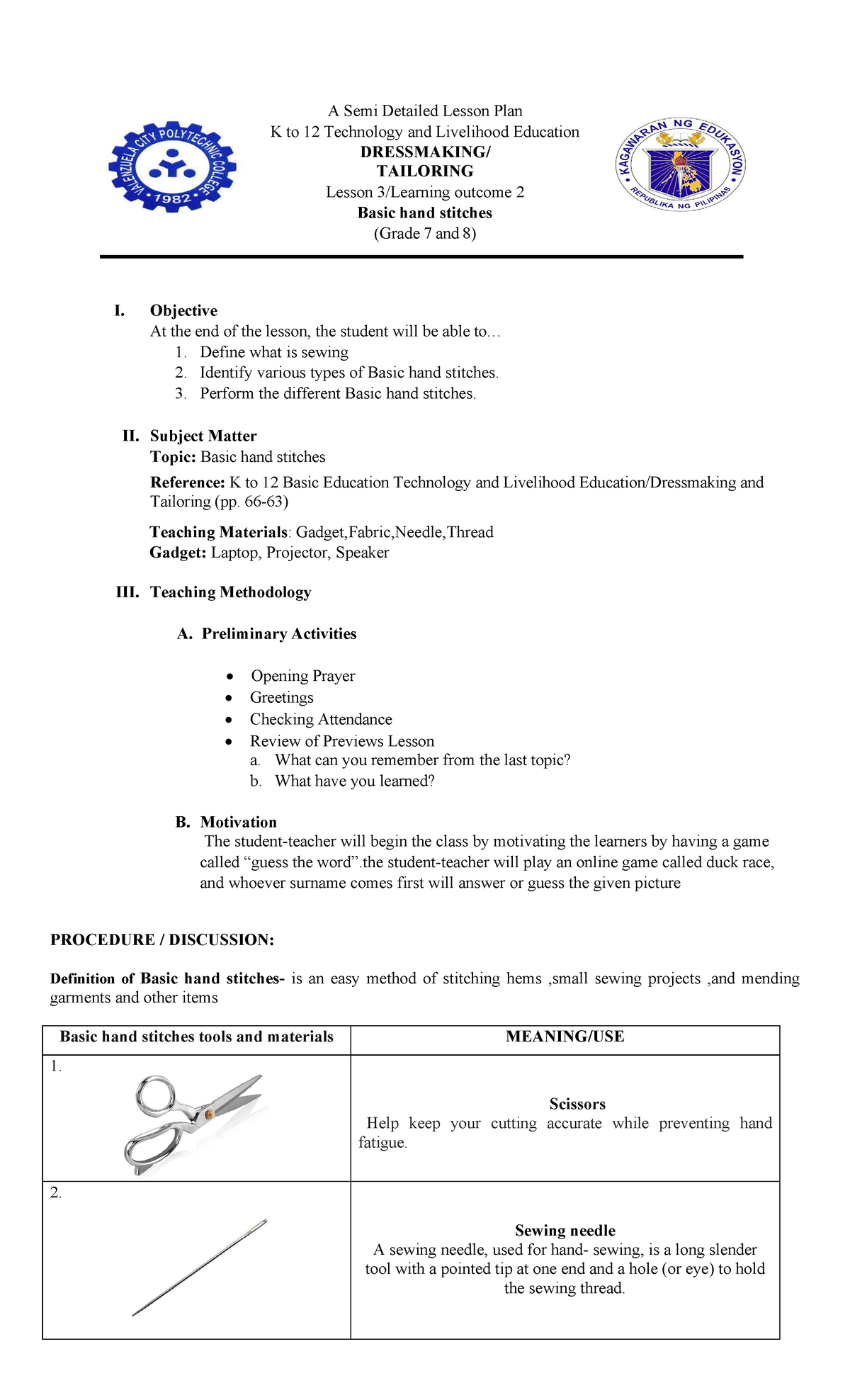 SEMI- Detailed- Lesson-PLANracel - A Semi Detailed Lesson Plan K to 12 ...