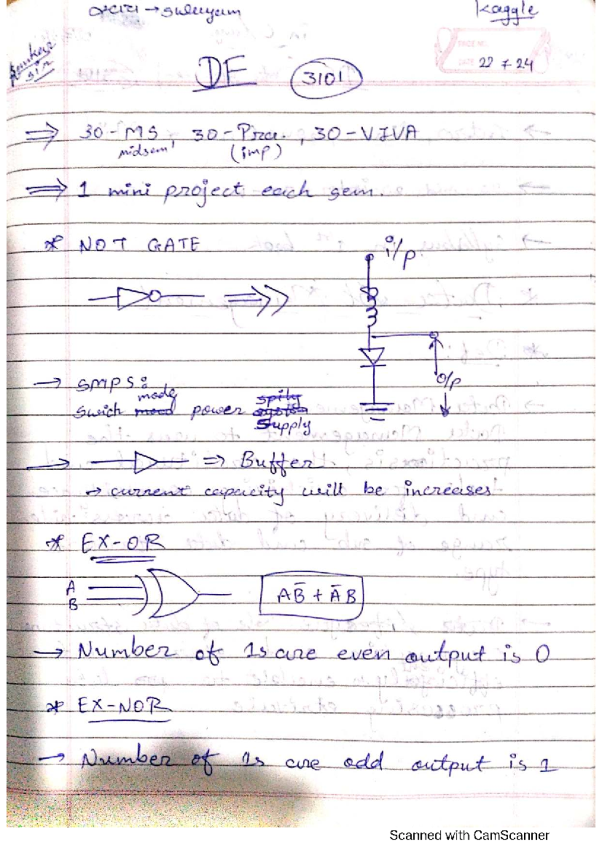 DF 3101 Midsem Class Notes on Number Systems and Boolean Algebra - Studocu