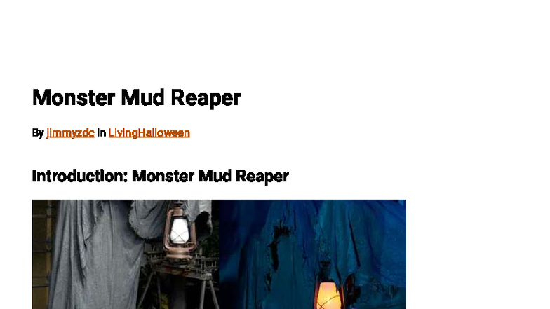 Monster Mud Reaper: 9 Steps to Create Your Halloween Prop - Studocu