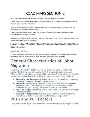 Task 1 D199 - Analyzing Physical and Economic Influences on Migration ...