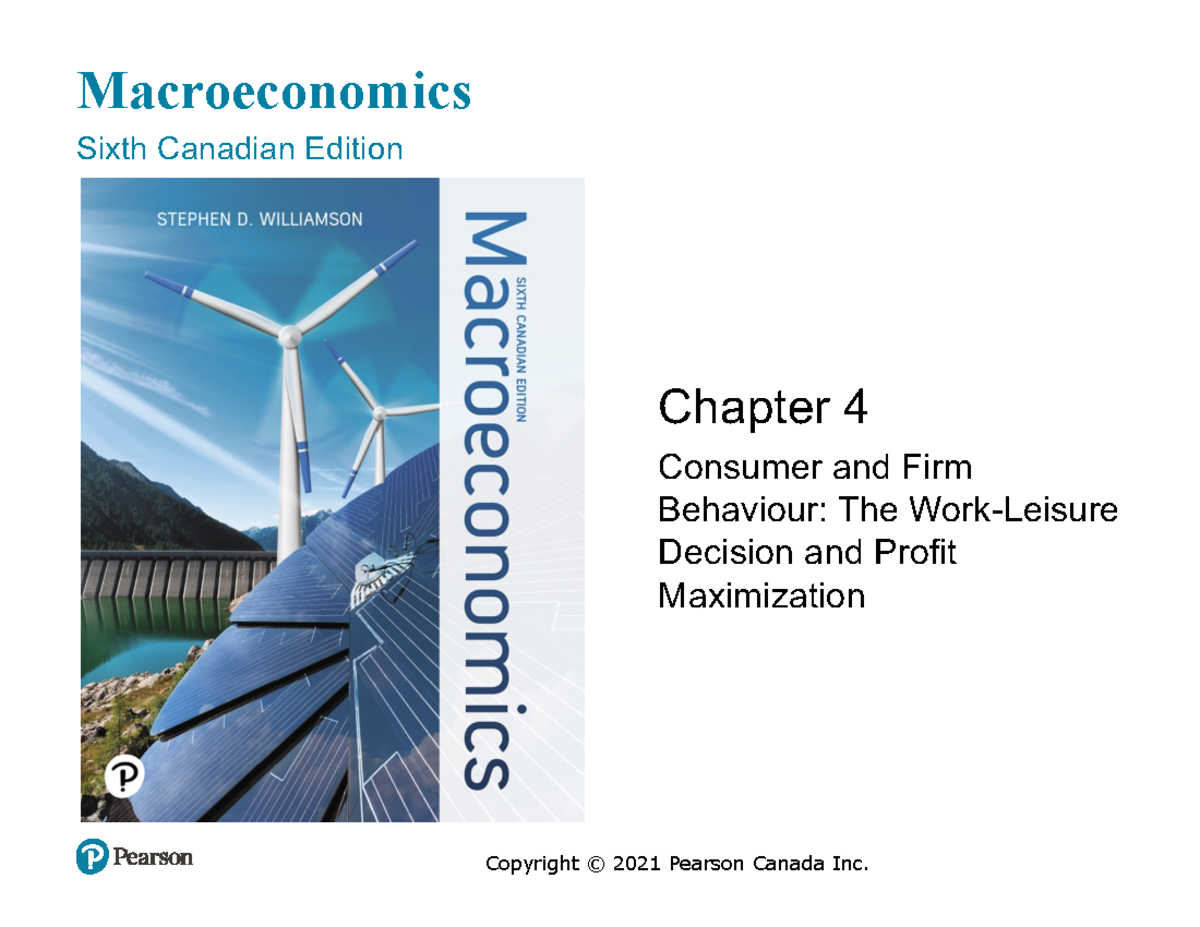Macroeconomics 6th Ed: Ch 4 Slides on Consumer Behaviour and Profit ...