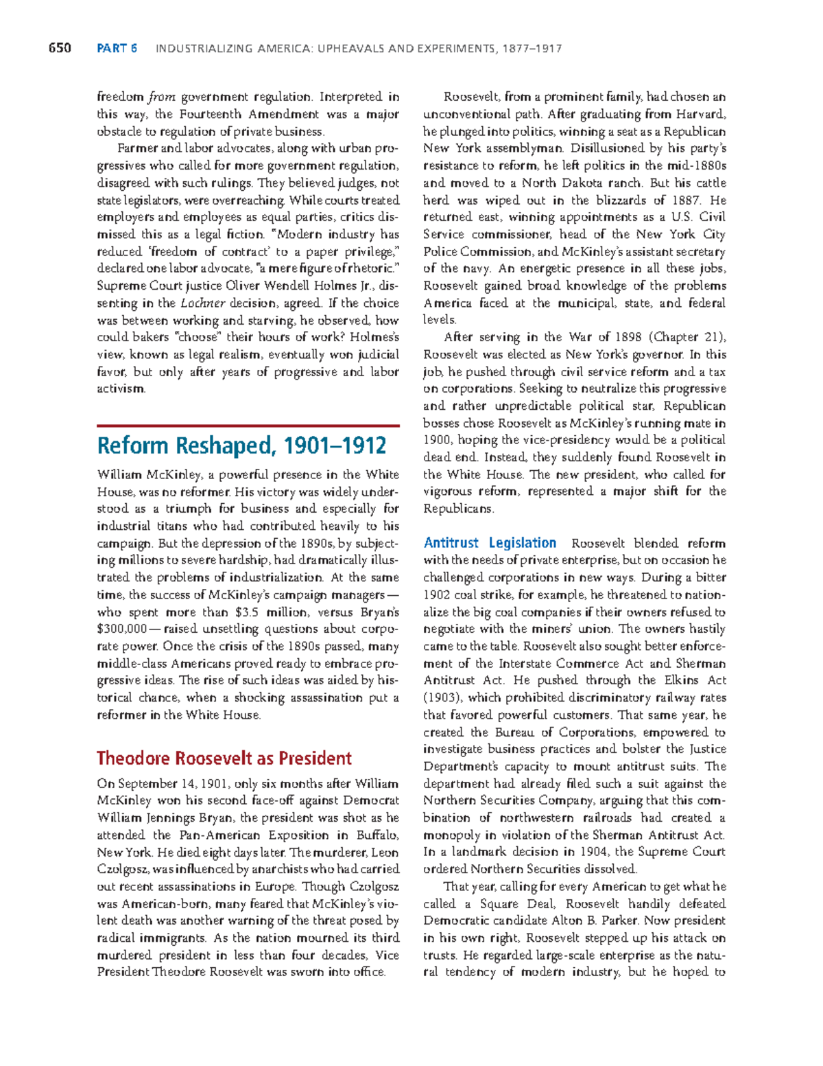 Theodore Roosevelt's Presidency: Policies, Reforms, and Legacy (HIST ...