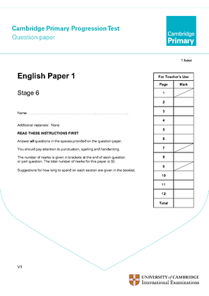 Cambridge IGCSE 0510 English as a Second Language: Writing a Report Guide - Studocu