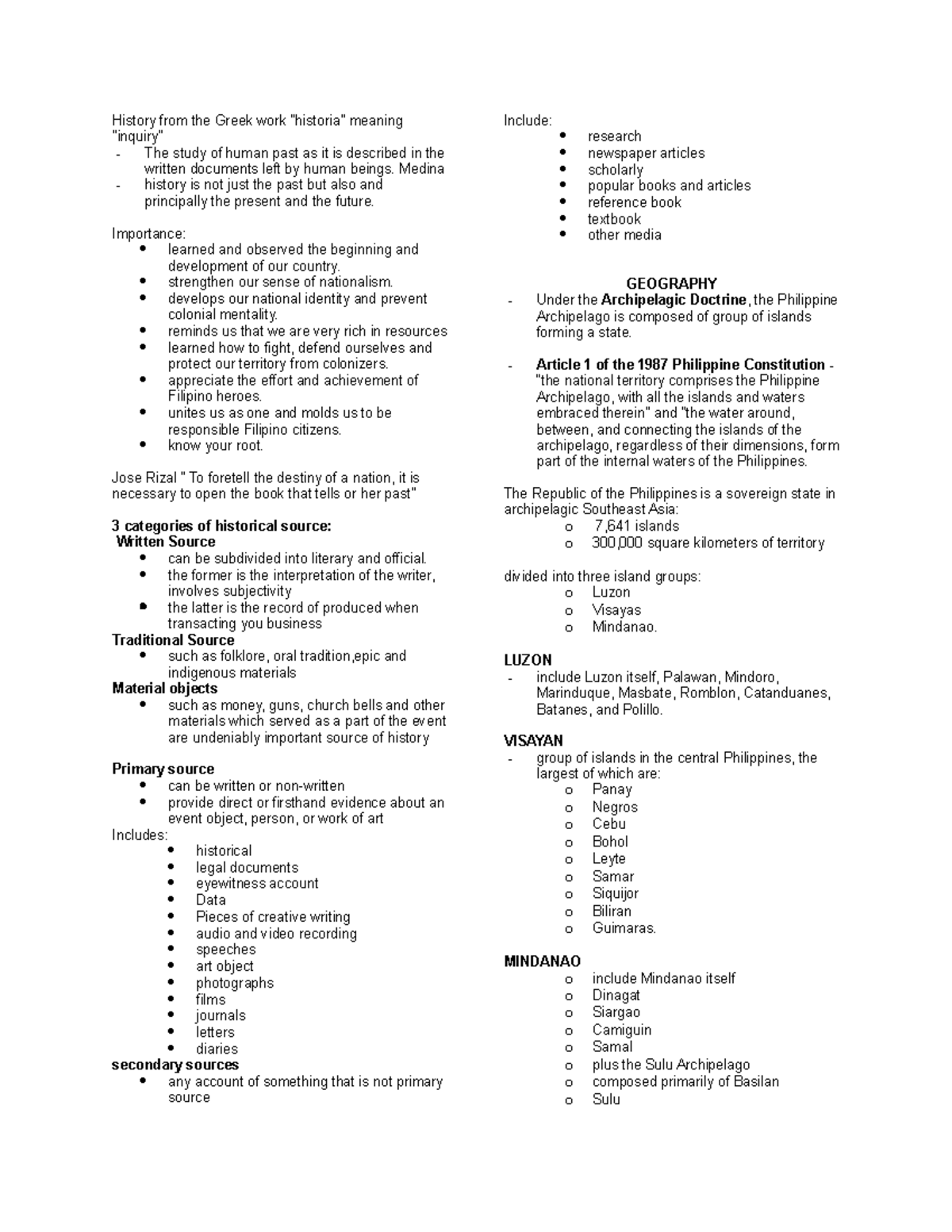 GE 2 - Understanding Philippine History, Geography, and Culture - Studocu