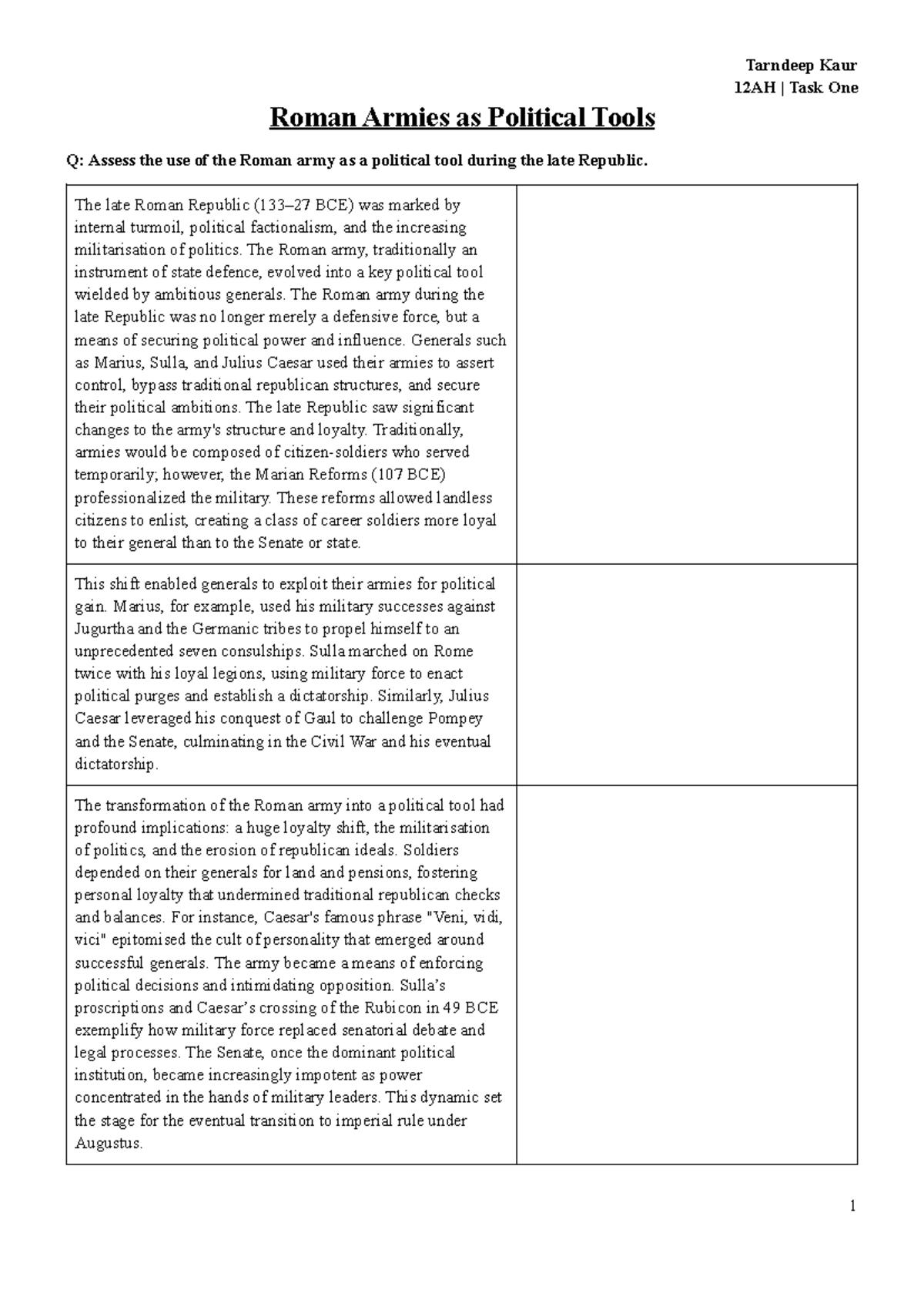 Roman Armies as Political Tools: Analyzing Their Role in the Late ...