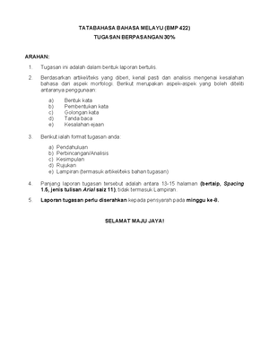 Latihan Rajah Pohon - Contrastive Analysis (Malay Language) - LATIHAN 1 ...
