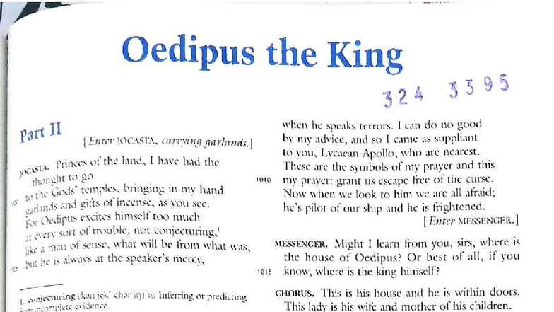 Oedipus the King: Part II Analysis and Insights - Studocu