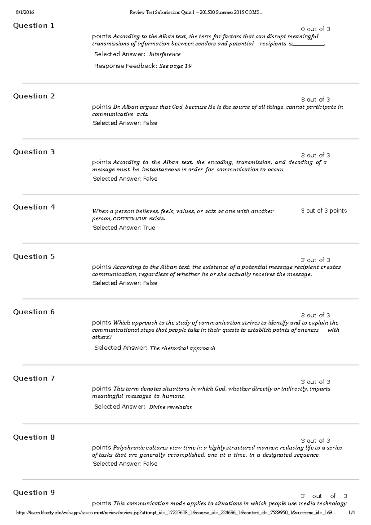COMS 101 Quiz 1 Review and Key Concepts for Summer 2015 - Studocu