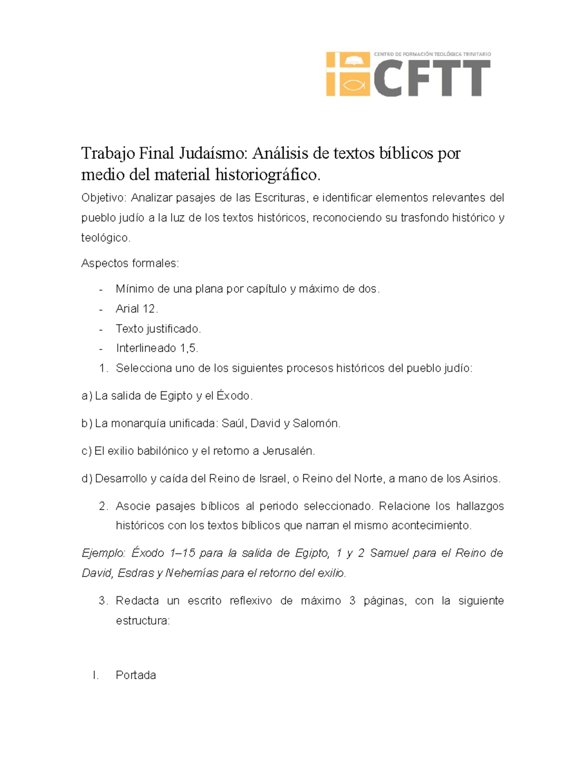 Trabajo Final Judaísmo: Análisis Historiográfico de Textos Bíblicos ...