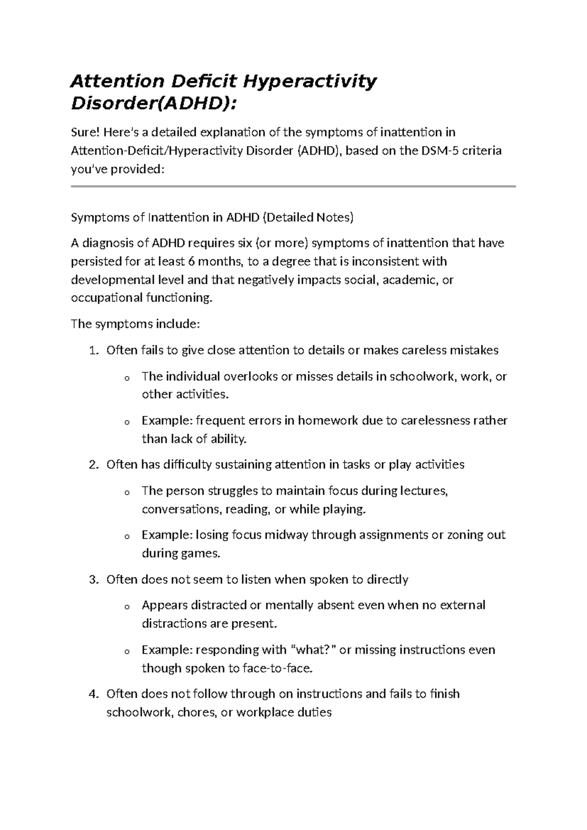 ADHD & SLD: Comprehensive Overview of Symptoms and Treatment Plans ...
