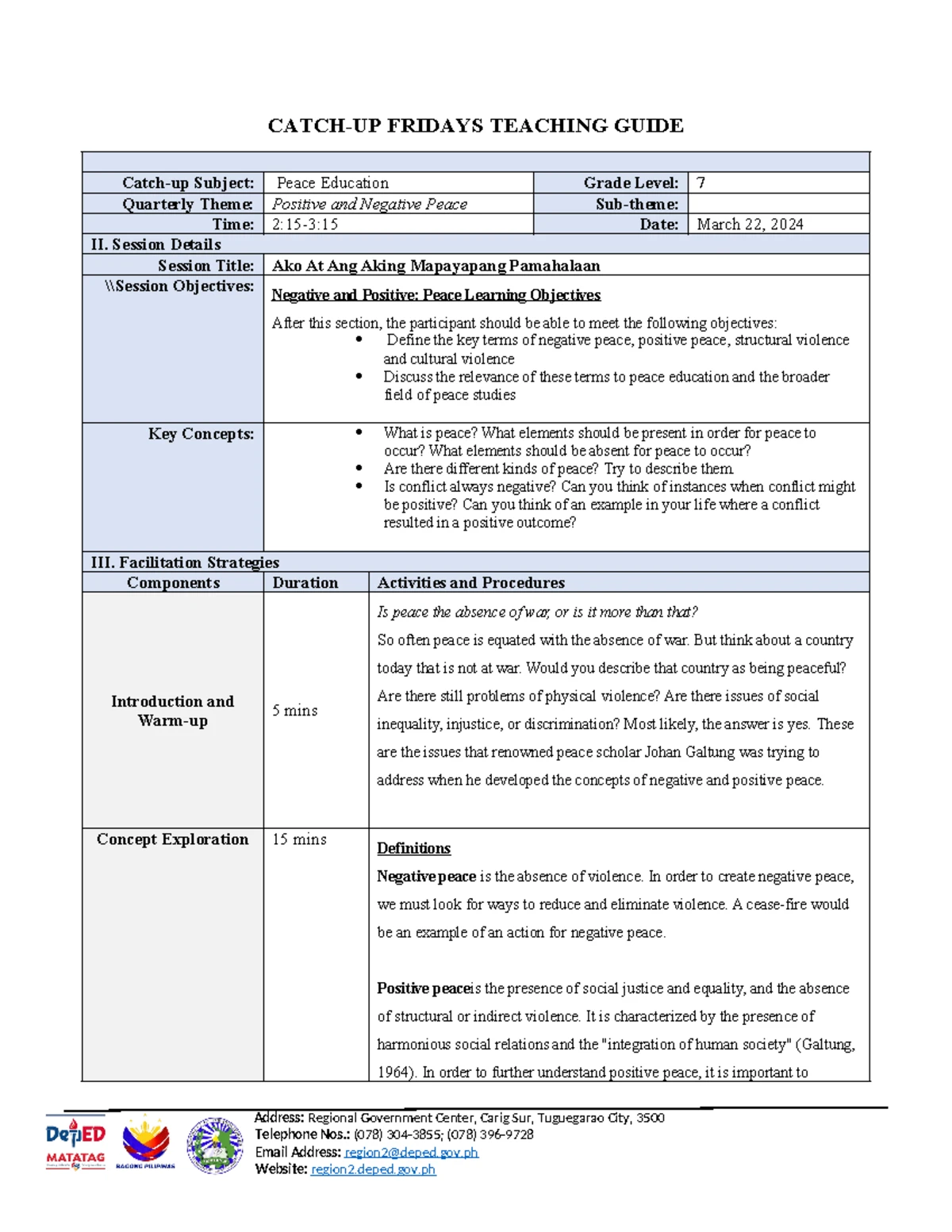 4th Quarter MAPEH 9 Lesson Log on Alcohol Prevention Strategies - Studocu