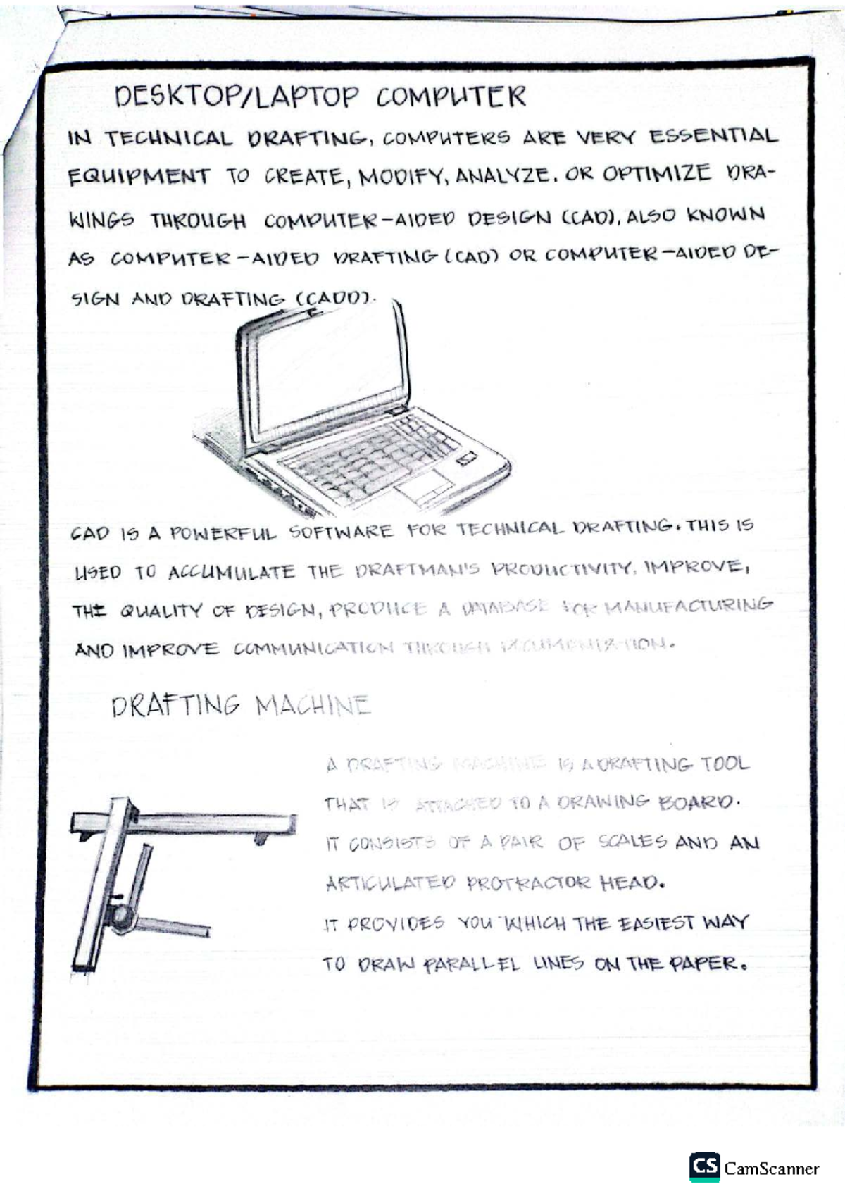 CS Drafting Tools, Materials, and Equipment Safety Procedures - Studocu