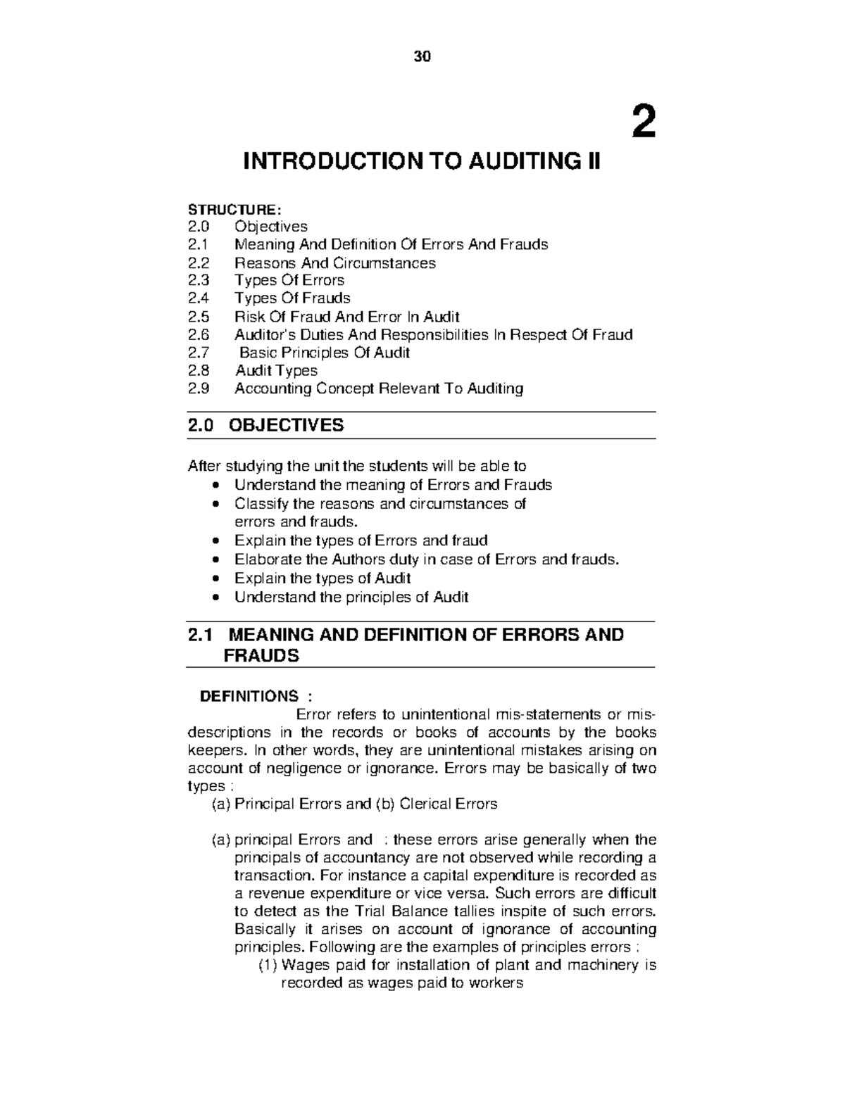 Meaning and Definition of Errors and Frauds in Auditing II - Studocu