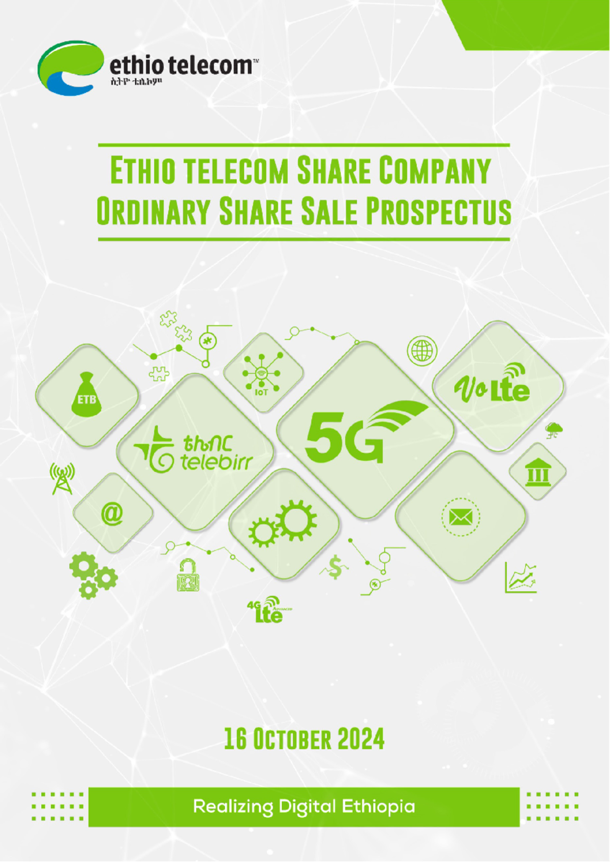 Ethio-Telecom Share Company Prospectus: Offer of Ordinary Shares - Studocu