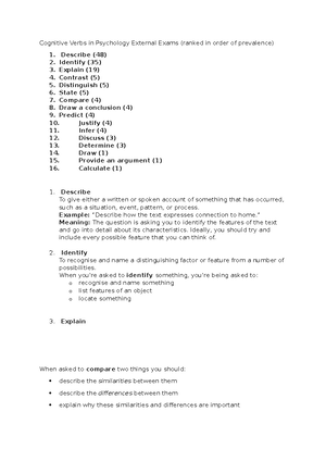 The Ultimate List of QCAA Cognitive Verbs That You Need To Know Art of ...