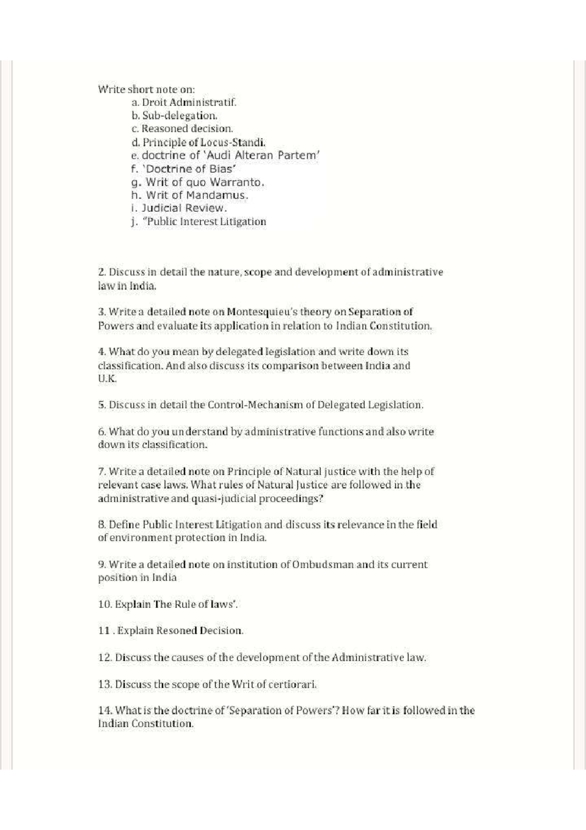 Administrative Law in India: Key Concepts & Developments (LAW 101 ...