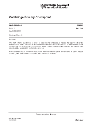 2023 Checkpoint - Paper 1 - This document has 16 pages. IB23 10_0096_01 ...
