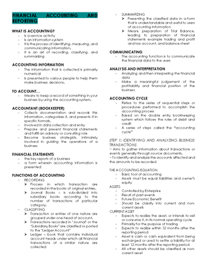 CHAPTER 2: FINANCIAL ACCOUNTING AND REPORTING: AN OVERVIEW - CHAPTER 2 ...