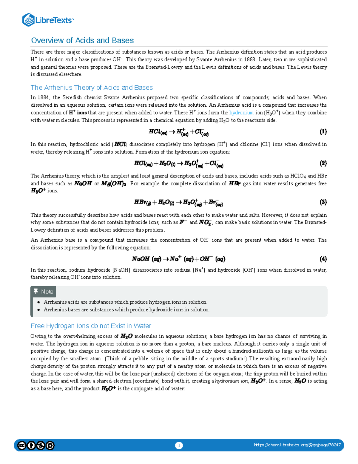 Overview of Acids and Bases - Overview of Acids and Bases There are ...