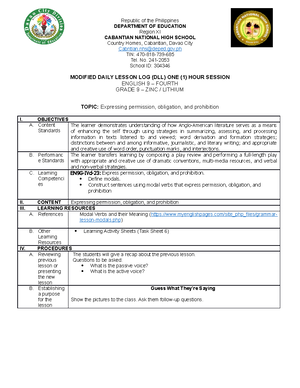 Lesson Plan for Teaching Fiction (Creative Writing); Elements of ...