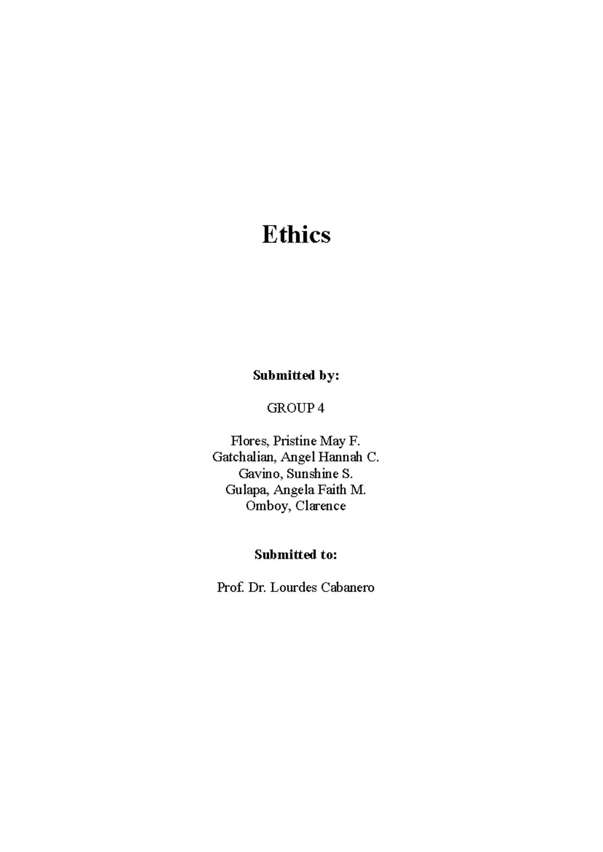 Group 4 Ethics Lecture Notes: Understanding Natural Law Principles ...