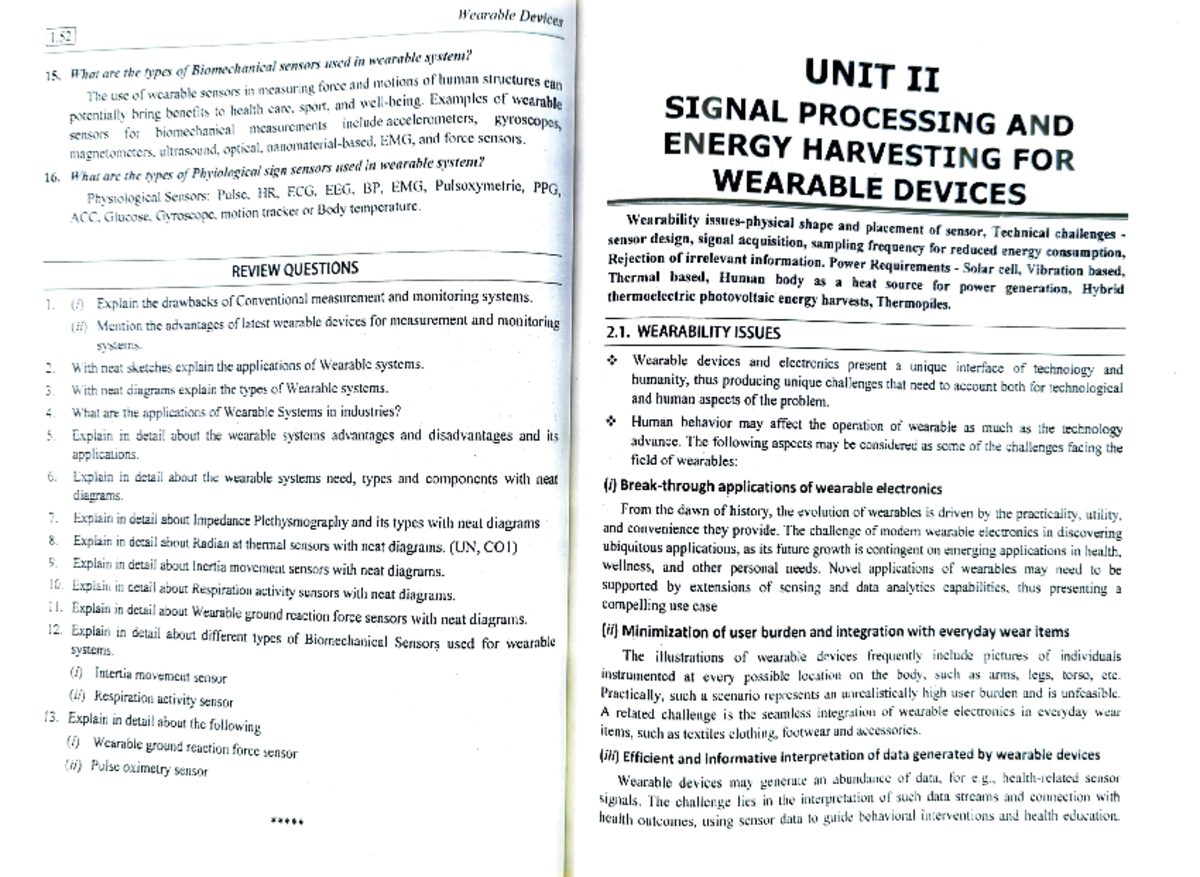 Wearable Devices: Signal Processing and Energy Harvesting Insights ...
