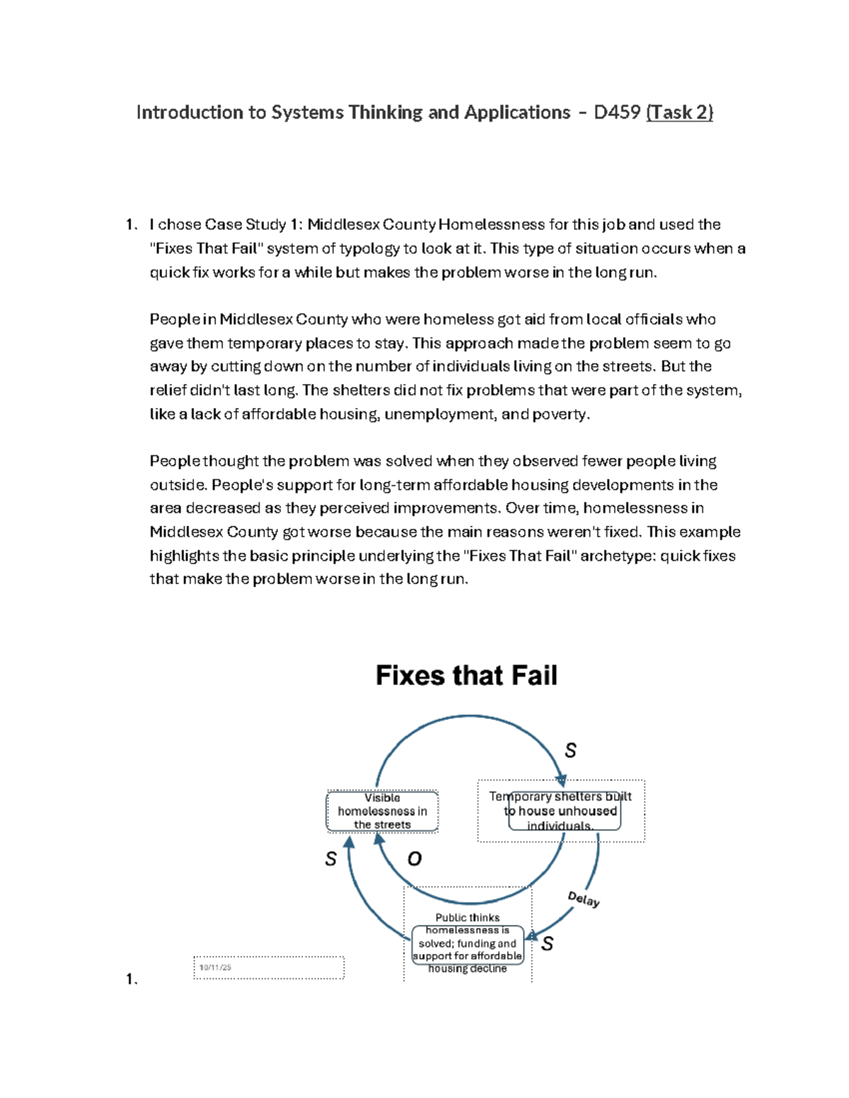 Case Study 1: Middlesex County Homelessness D459 (Task 2) - Studocu