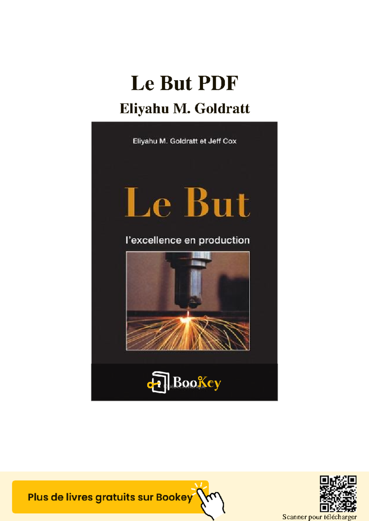 Le But PDF - Résumé des Chapitres et Concepts Clés de Goldratt - Studocu