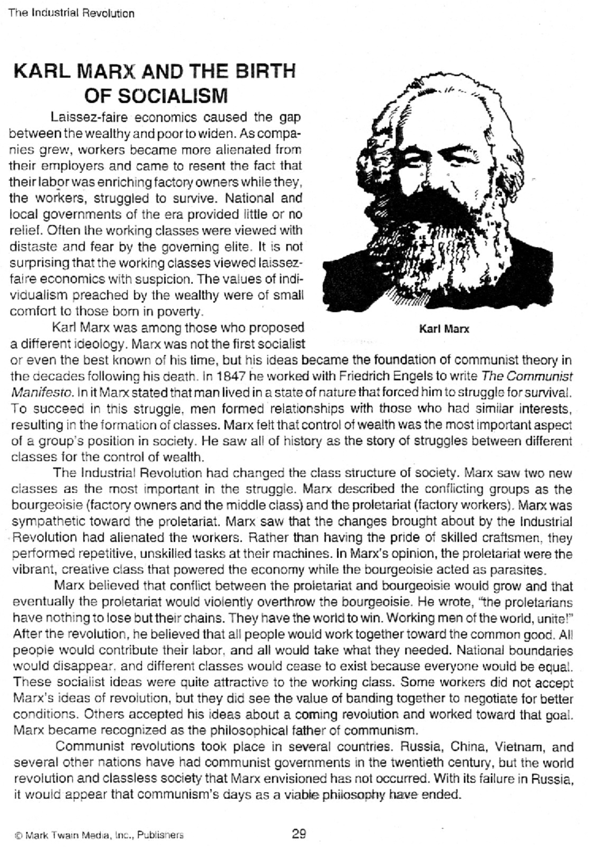 Karl Marx Worksheet - Concepts and Theories Explained - Studocu