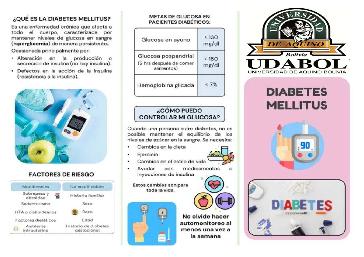 ES LA DIABETES MELLITUS? METAS DE GLUCOSA EN PACIENTES DIABÉTICOS ...