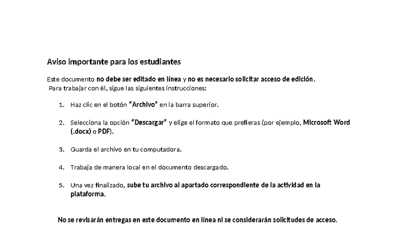 Formato Utel Plus Actualizado: Instrucciones para Estudiantes - Studocu